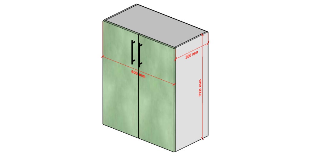 600 Wall Unit 2 Door + Shelf – IDEAL Kitchens SA